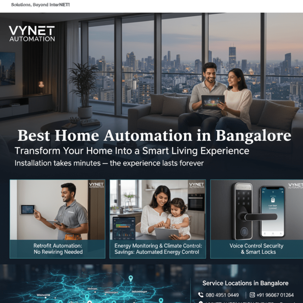 Best Home Automation in Bangalore | Smart Home Solutions by VYNET ...